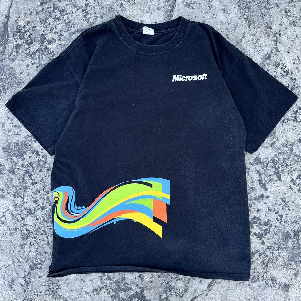 Vintage Microsoft Tee Shirt Rare 2010 Microsoft... - Depop