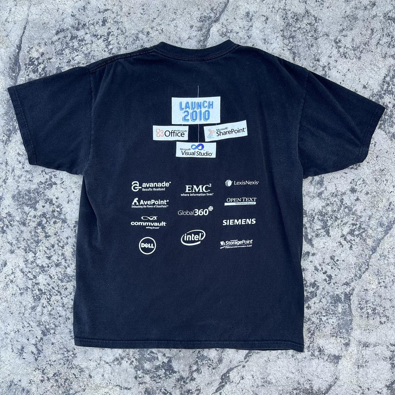 Vintage Microsoft Tee Shirt Rare 2010 Microsoft... - Depop