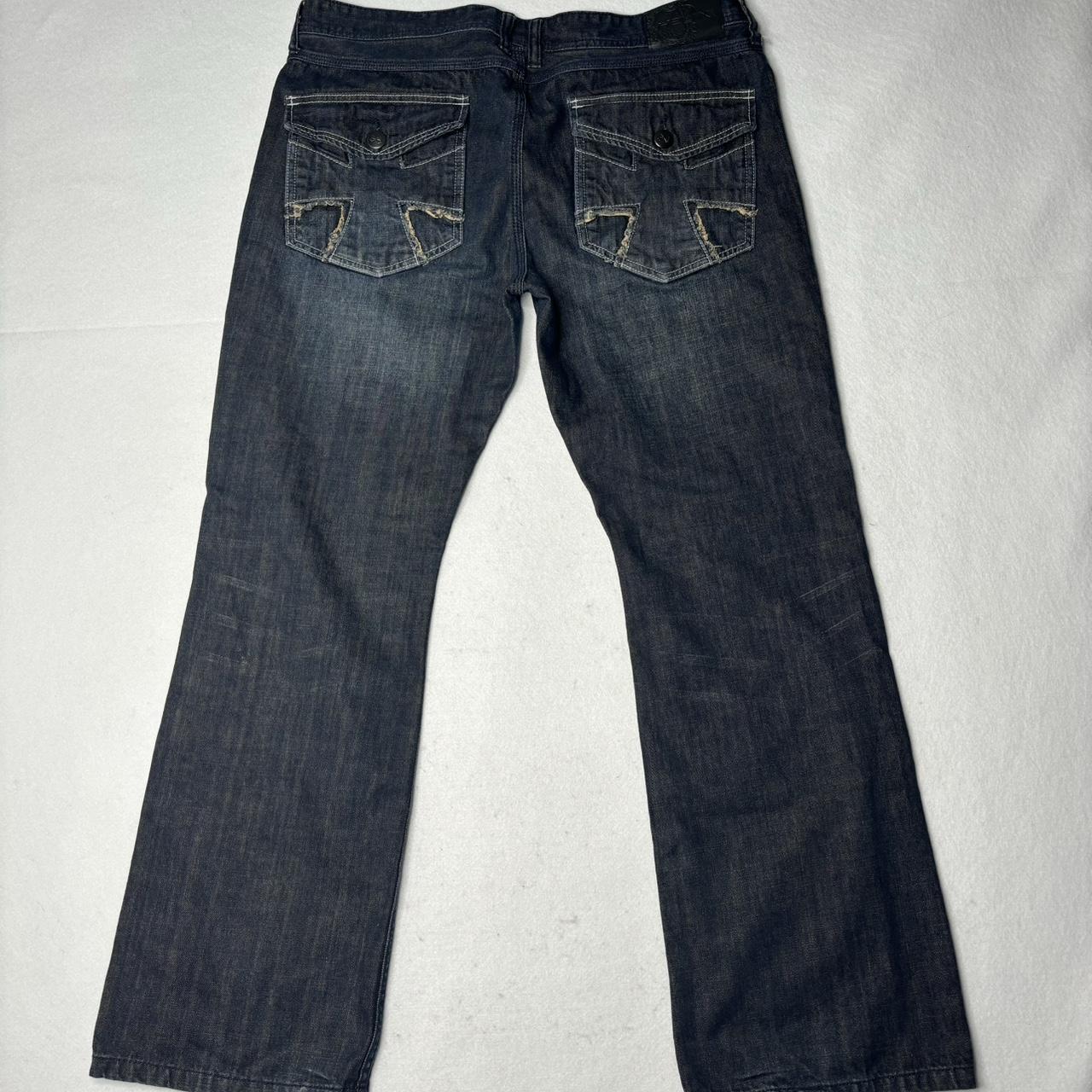 Helix slim boot cut jeans dark wash Size 36 x 32... - Depop