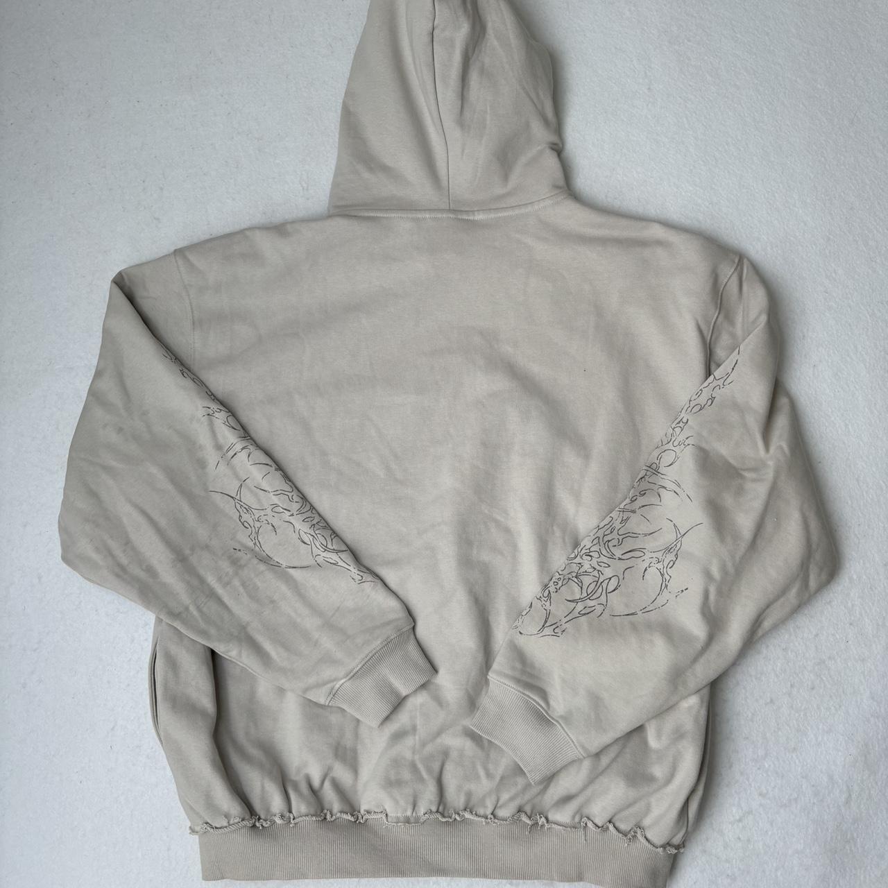 Insomnia Visuals Gray Cathedral Zip Up hoodie Y2K... - Depop