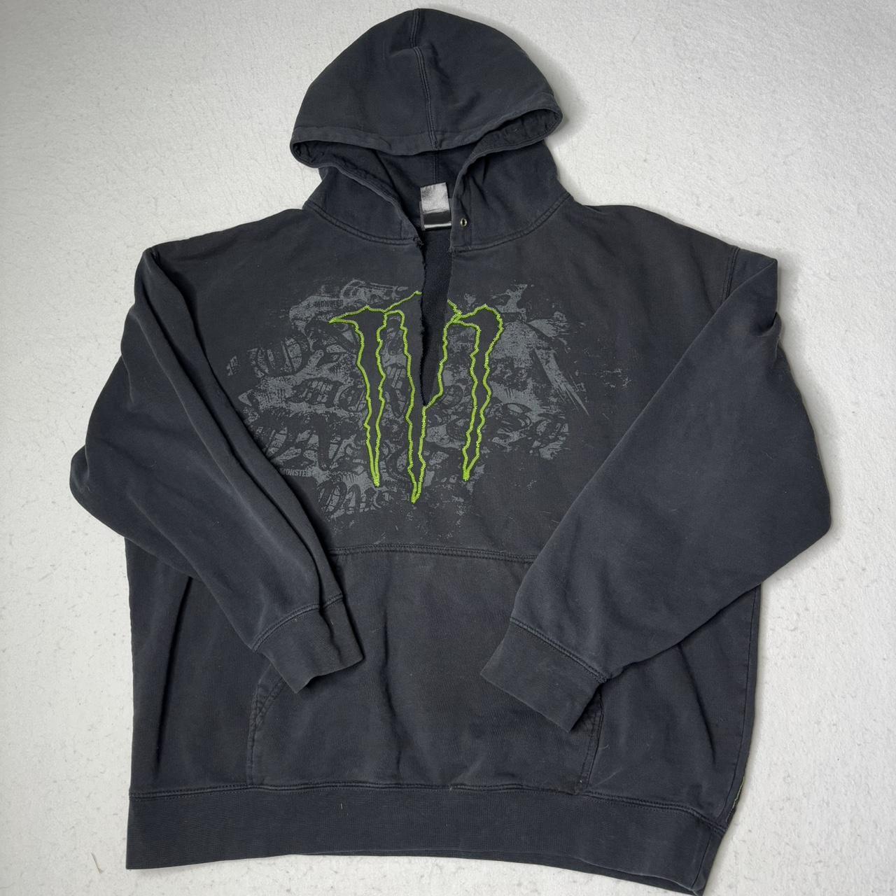 Vintage Y2K Monster Energy Racing Grunge Skate... - Depop