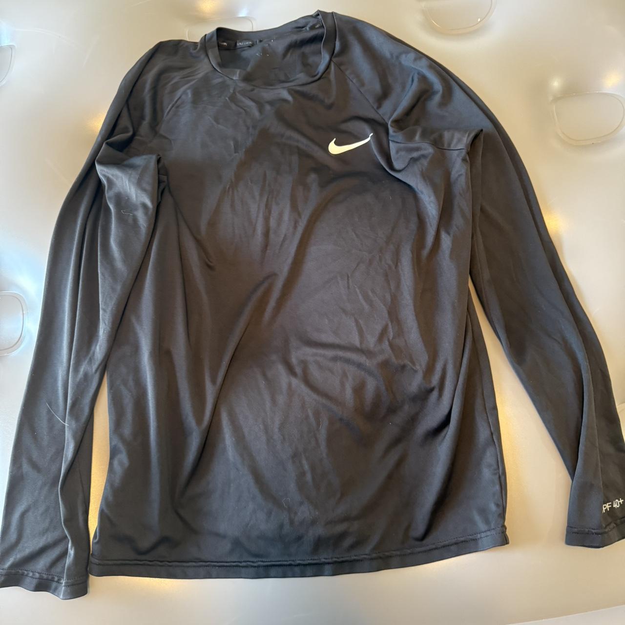 Nike black long sleeve gym top #gymwear - Depop
