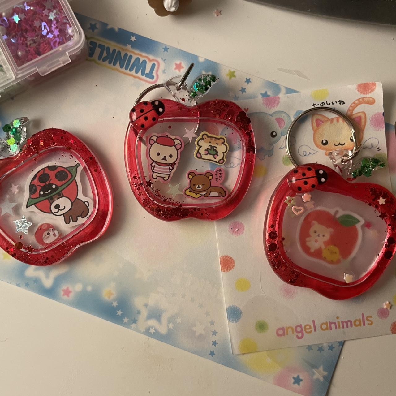 Apple sticker charm 🍎! (Middle one) #sanx #trinket... - Depop