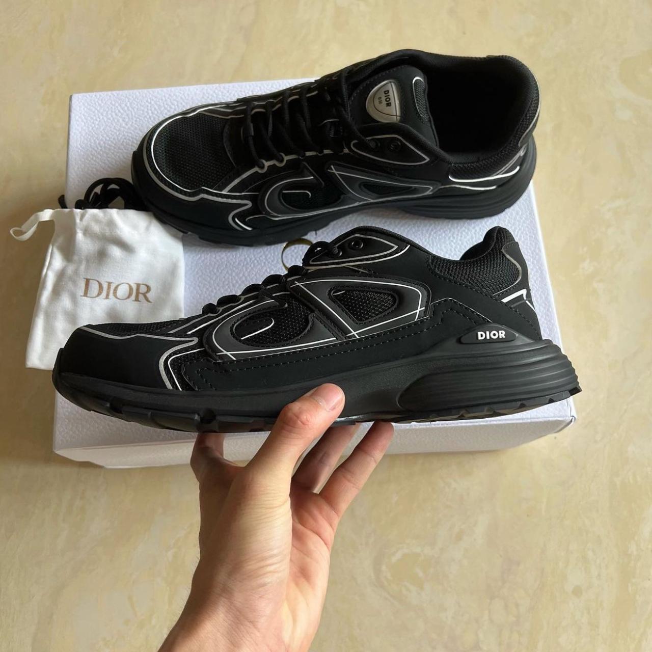 Black Christian Dior B30 Sneakers Size 40... - Depop