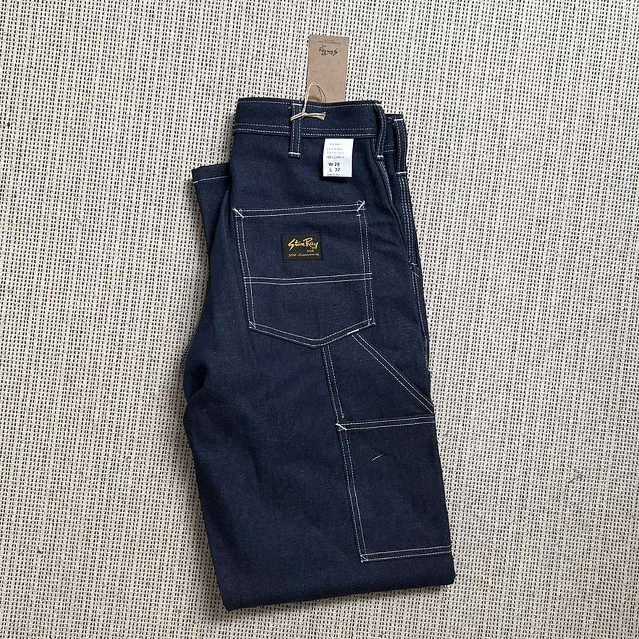 Stan Ray Men's Navy Jeans | Depop