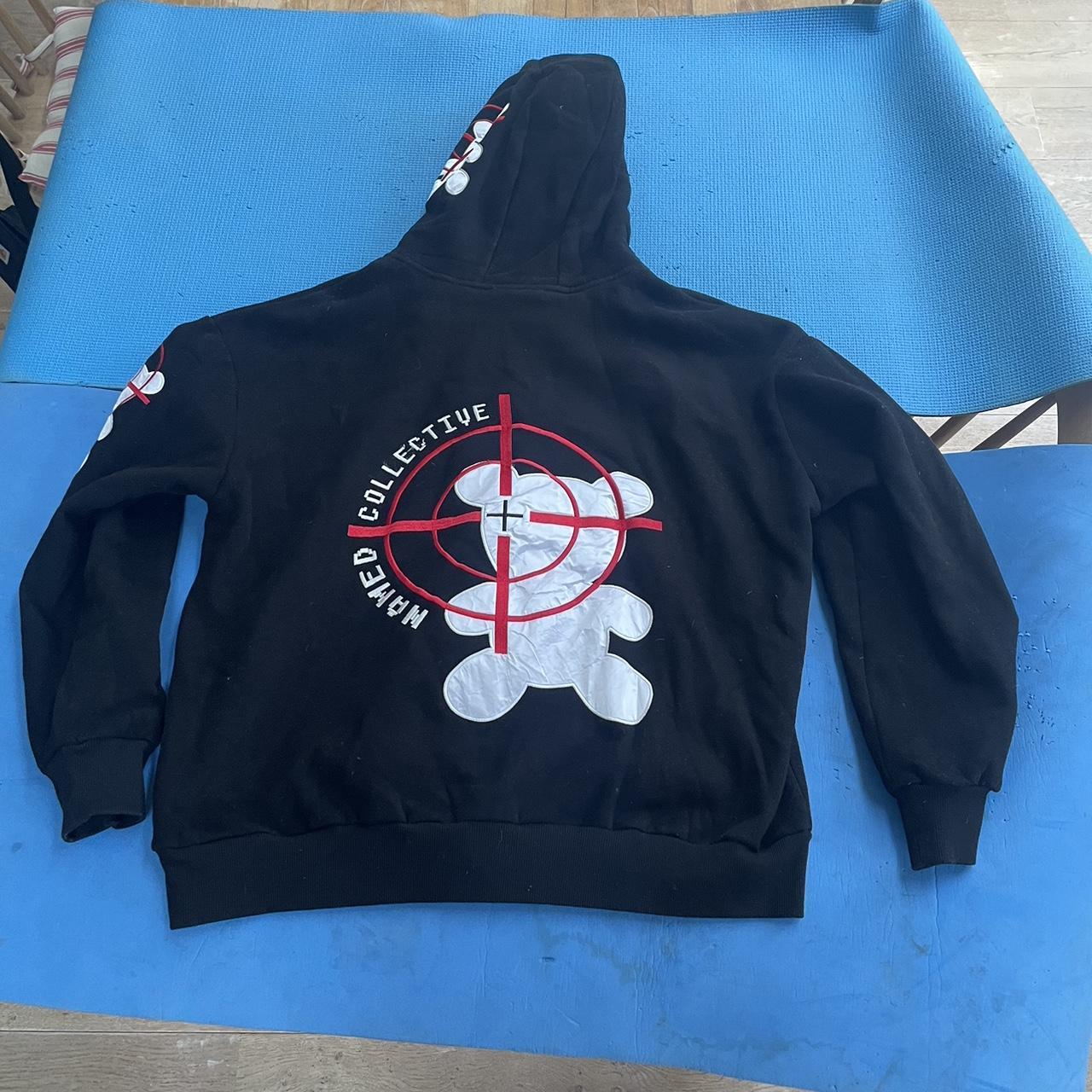 Named Collective Men's Black and Red Hoodie | Depop