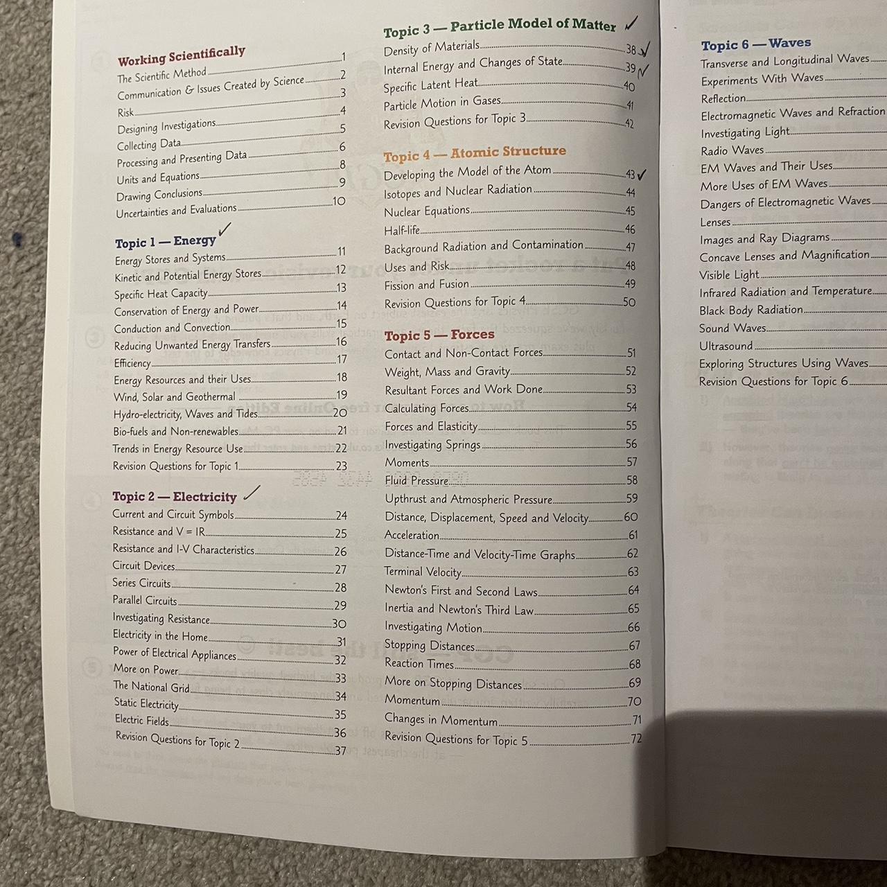 GCSE CGP physics revision guide for AQA. Higher... - Depop