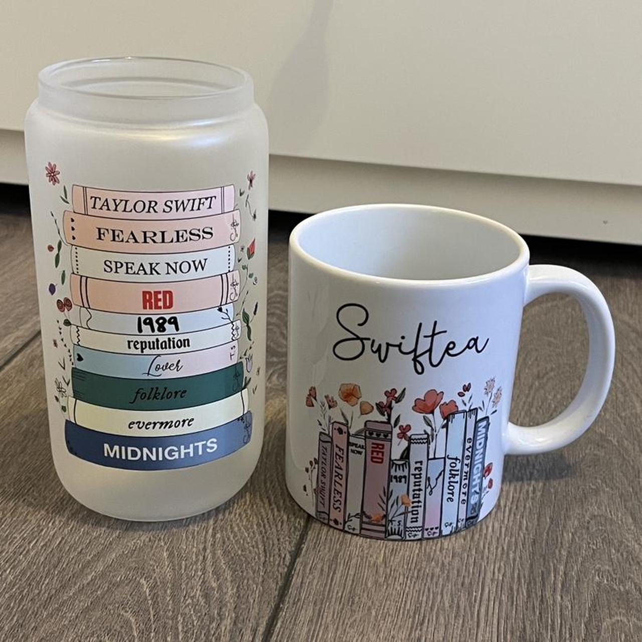 Taylor Swift Albums Swiftie mug and glass set - Depop