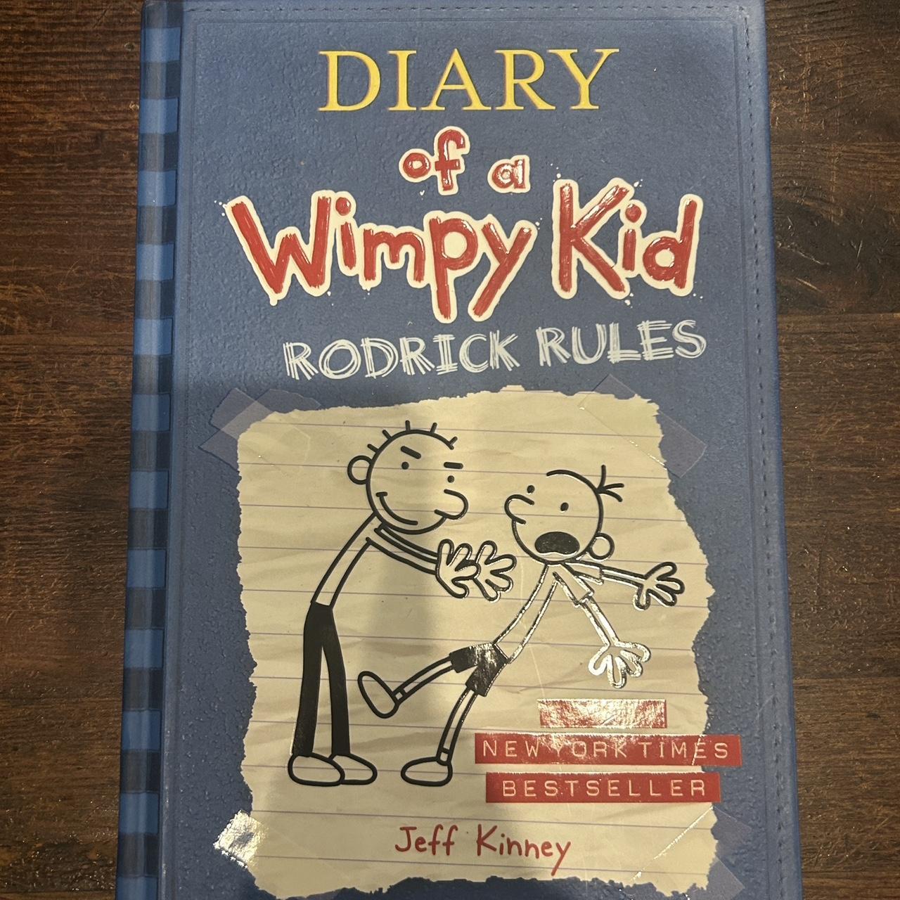 Diary of a Wimpy Kid blue and red hardcover book... - Depop