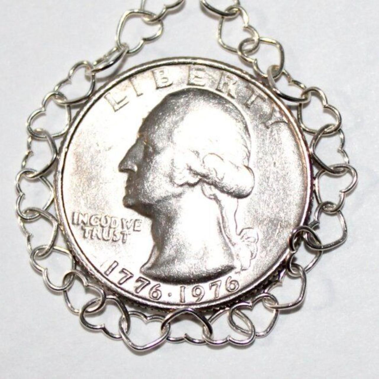 Sterling Silver Delicate Chain of Hearts... - Depop