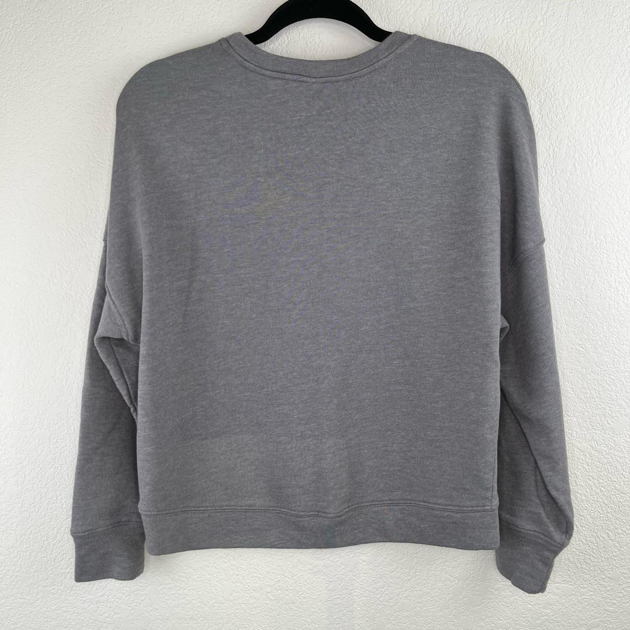 Fabletics Cute AF Graphic Drop Shoulder Gray... - Depop