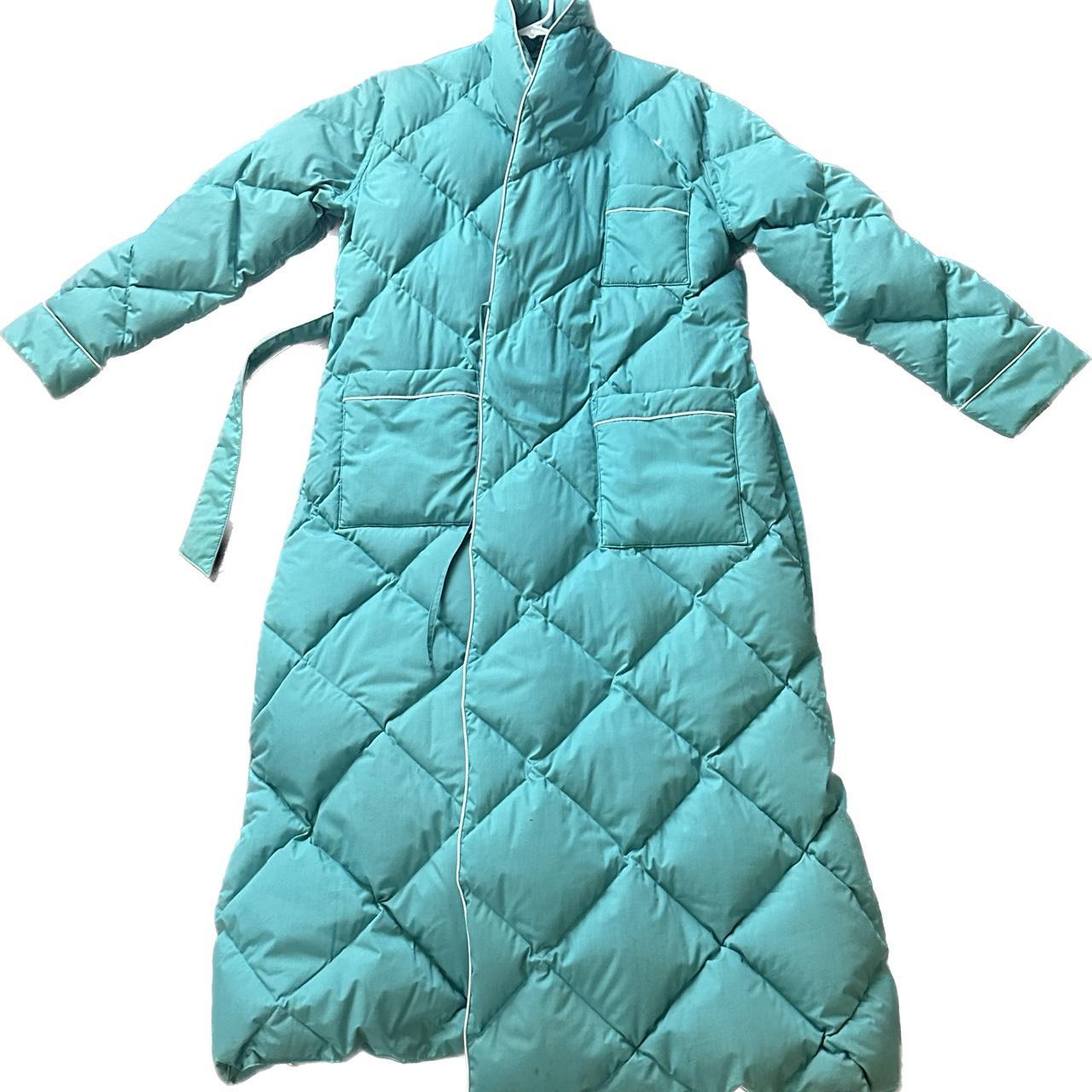 1980s Vintage Cabelas Puffer Goose Down Robe Belted... - Depop