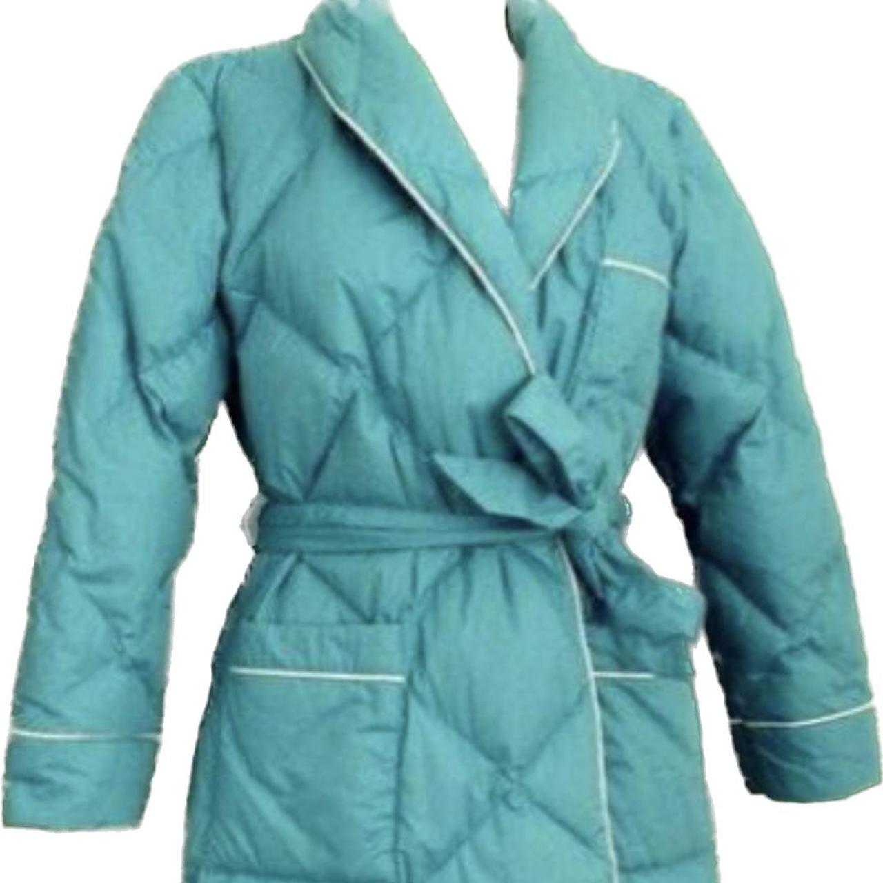 1980s Vintage Cabelas Puffer Goose Down Robe Belted... - Depop
