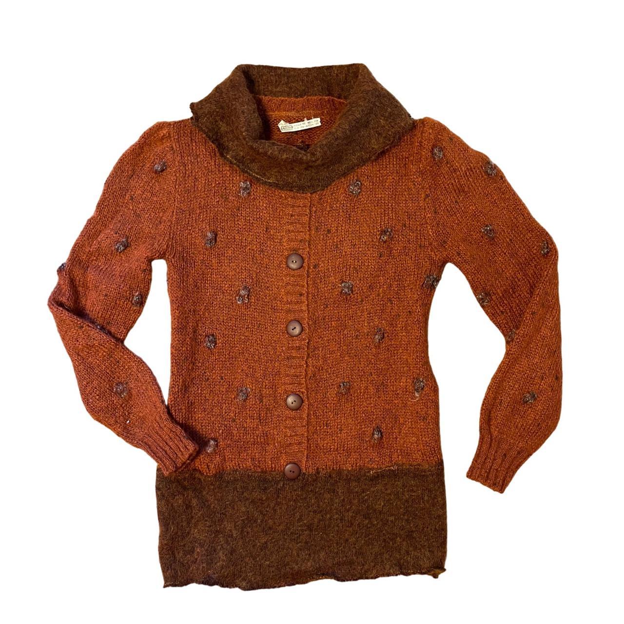 This vintage sweater is a sumptuous work of art.... - Depop