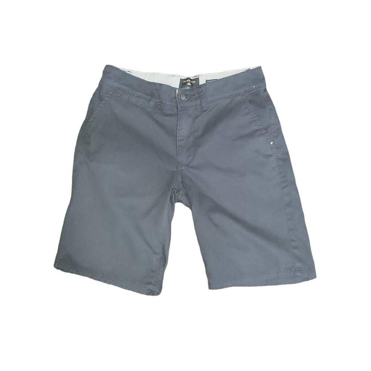 These are black Quicksilver Straight Fit flat front... - Depop