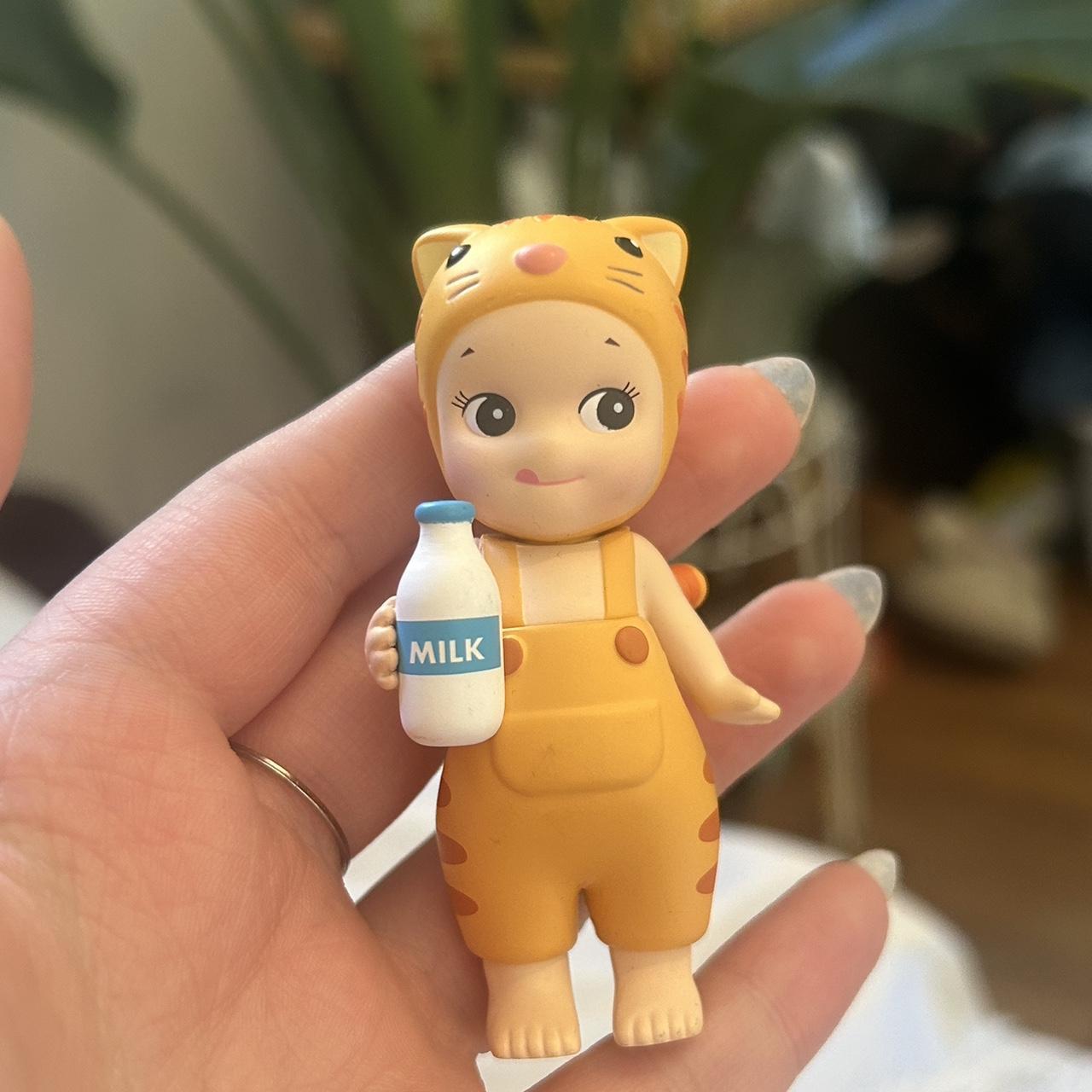 Sonny angel cats life holding chicken might have... - Depop