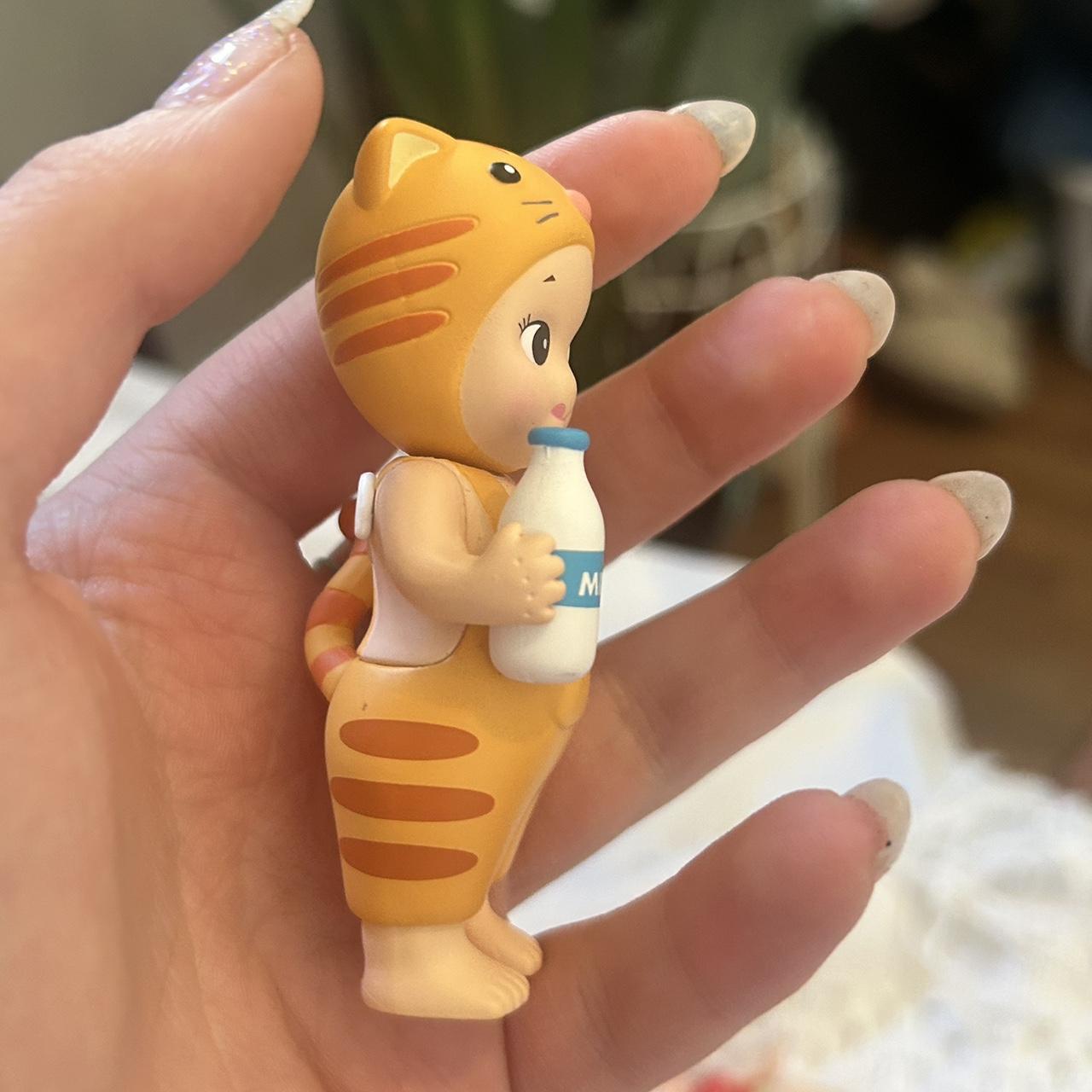 Sonny angel cats life holding chicken might have... - Depop