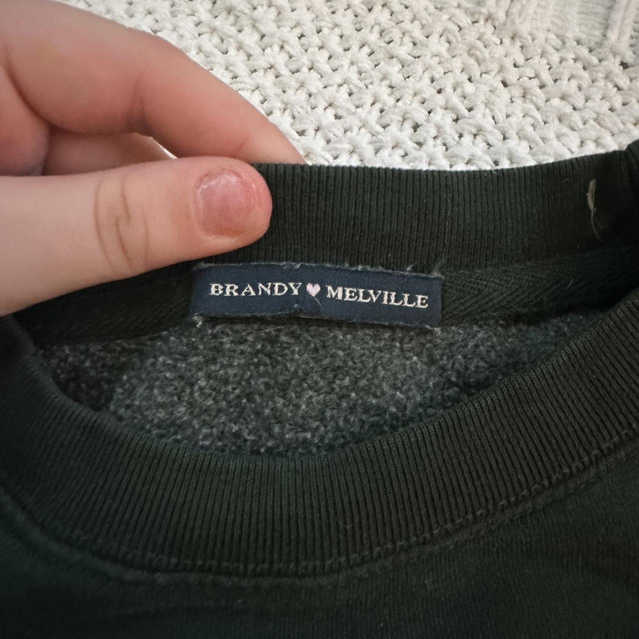 brandy Melville green crew neck - Depop