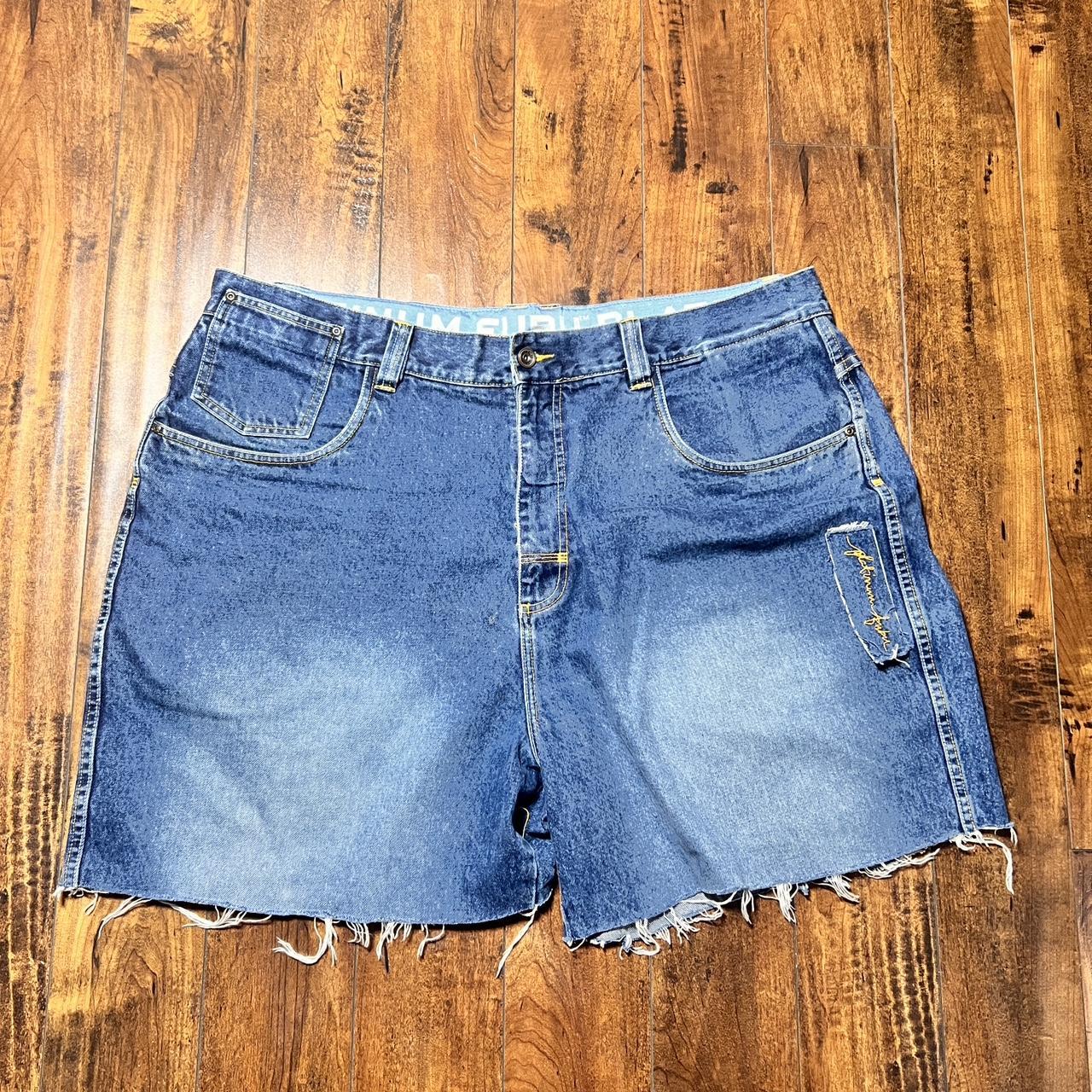 Fubu Jorts Jean Shorts Size 46 Cut Em My Self Depop