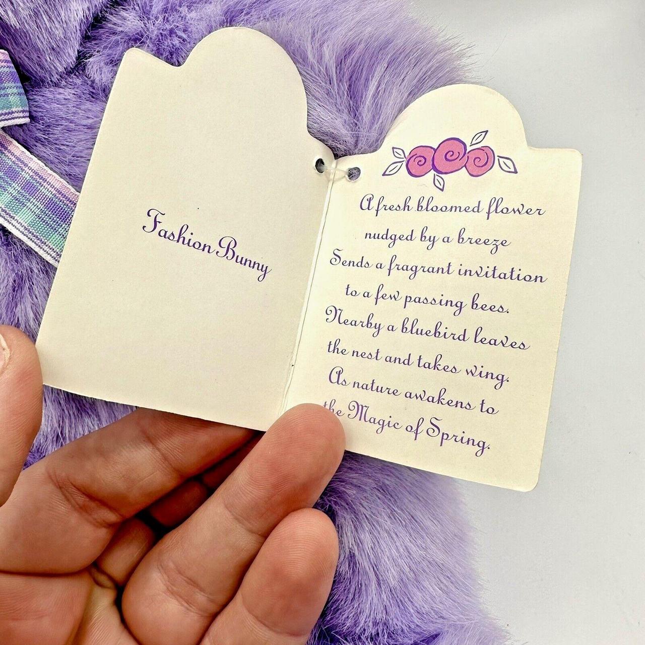 Super cute vintage Applause Lavender Purple Easter... | Depop
