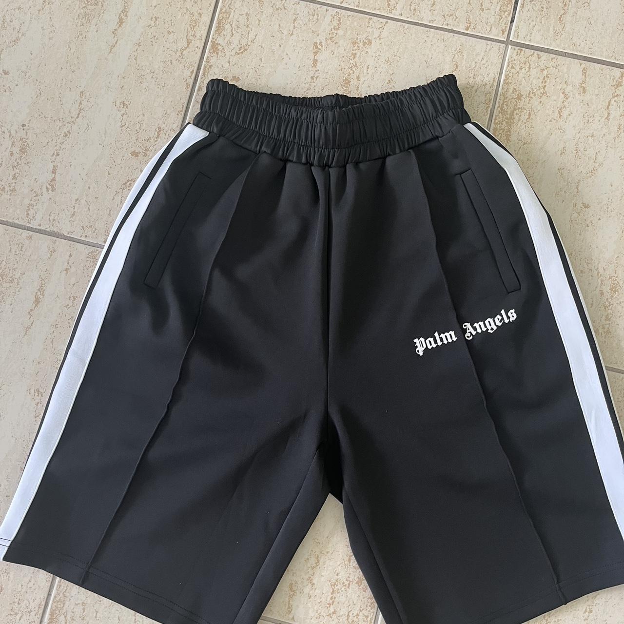 PALM ANGEL SHORTS AUTHENTIC Black and White... - Depop