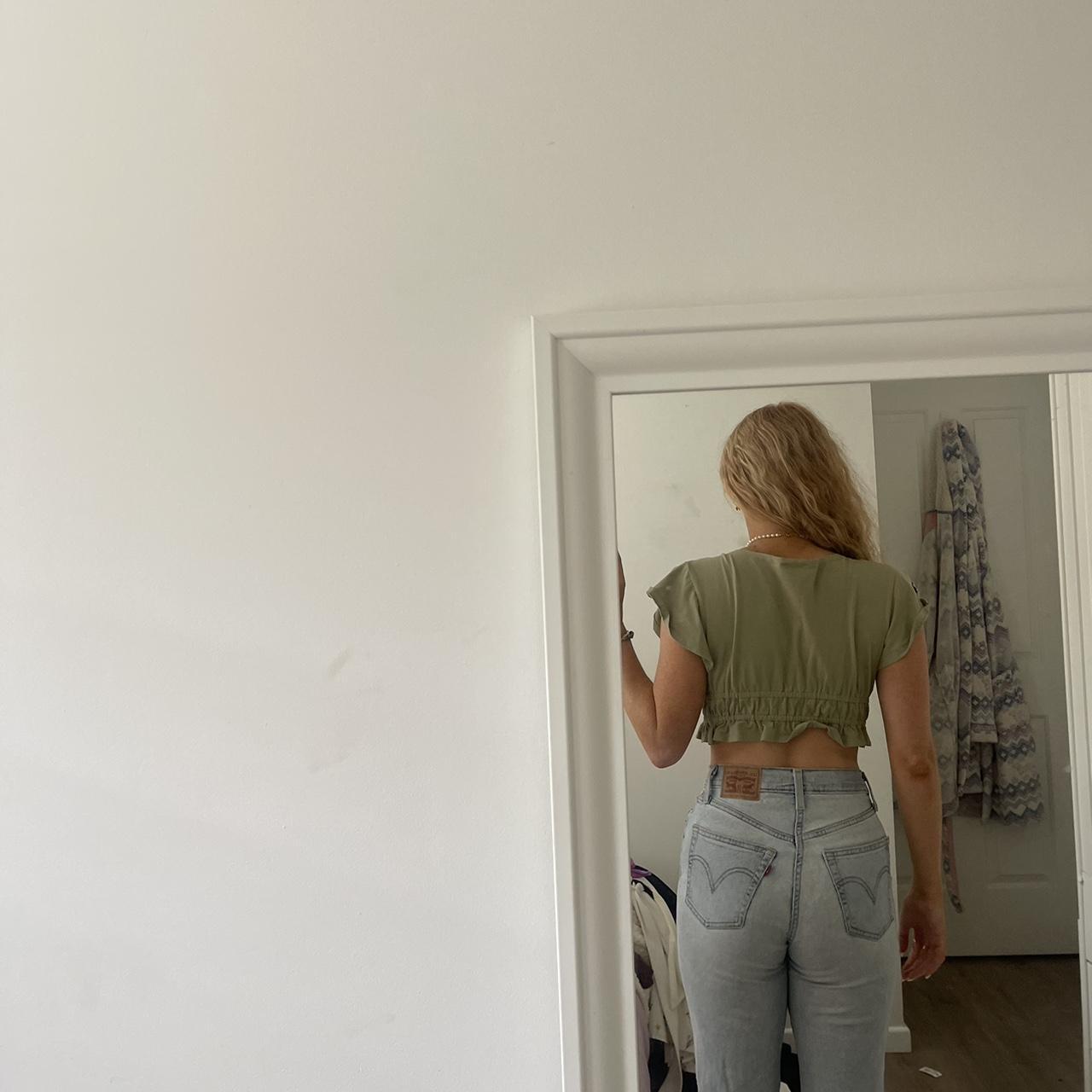 princess polly green crop top 🥗 size 8 - Depop