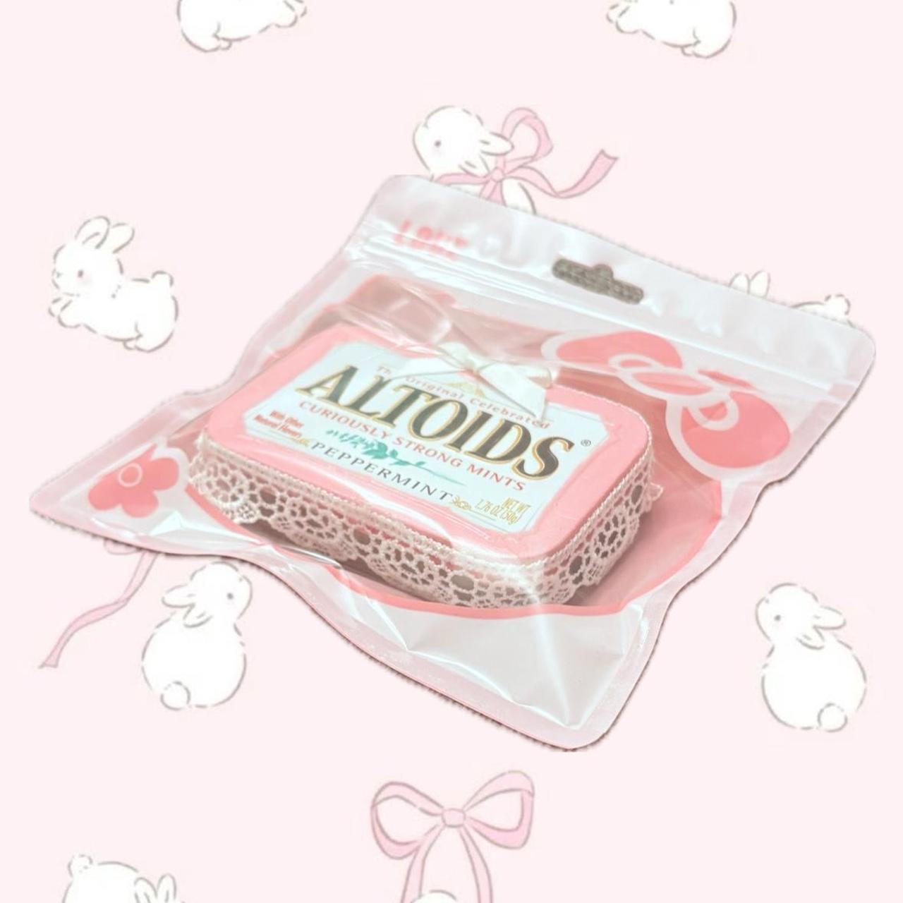 I make custom Pink and white Altoids mints in a cute... | Depop