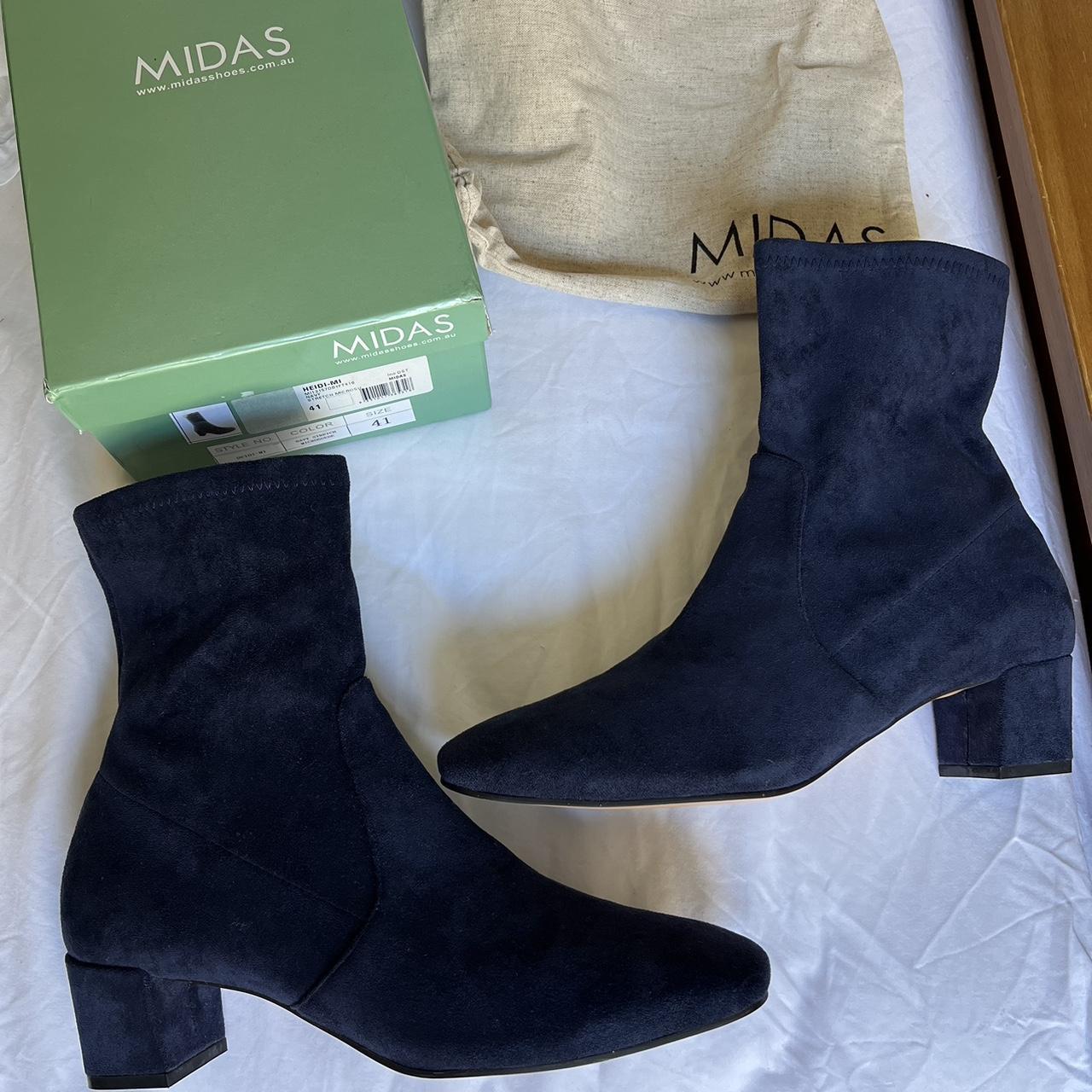 Midas navy sock boots - size 41 / au 10 -... - Depop