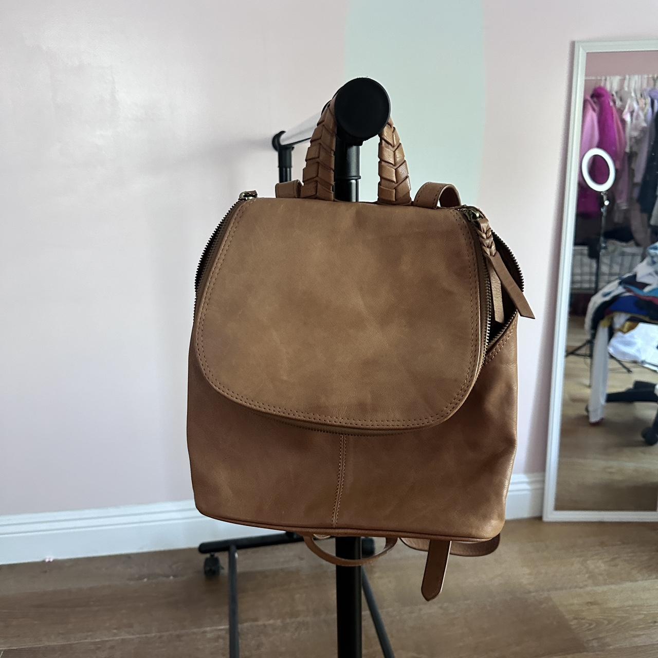 Tommy Bahama super model off duty leather backpack... | Depop