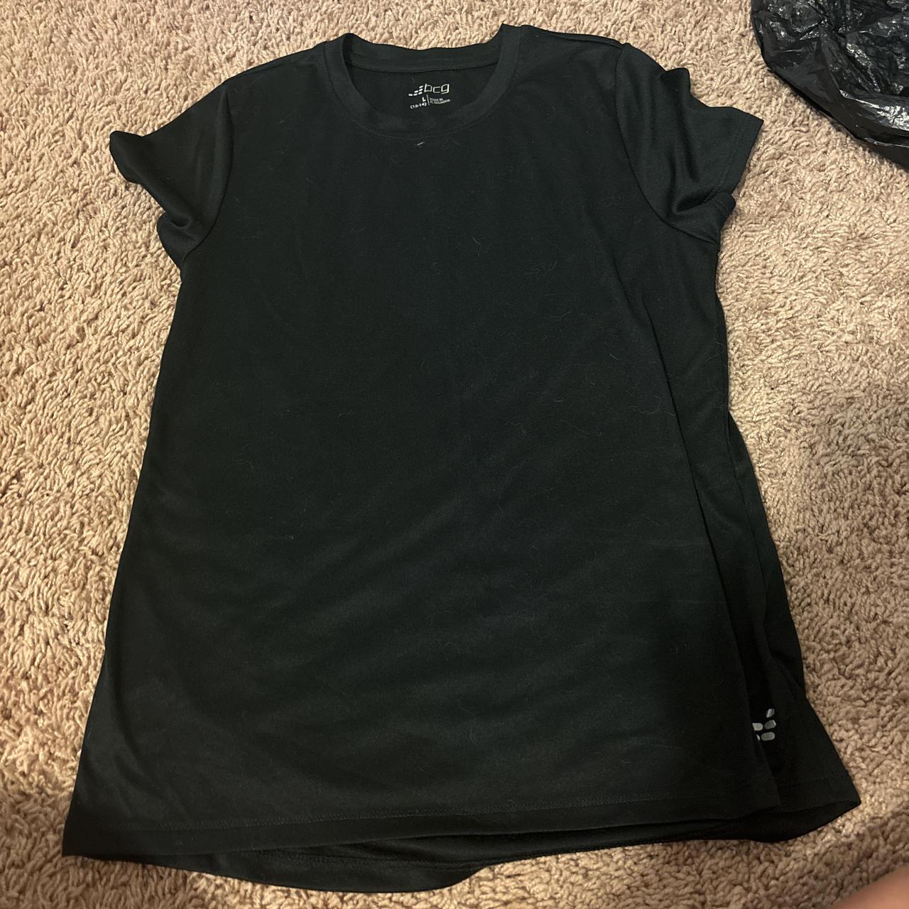 plain black athletic top, never worn , perfect... - Depop