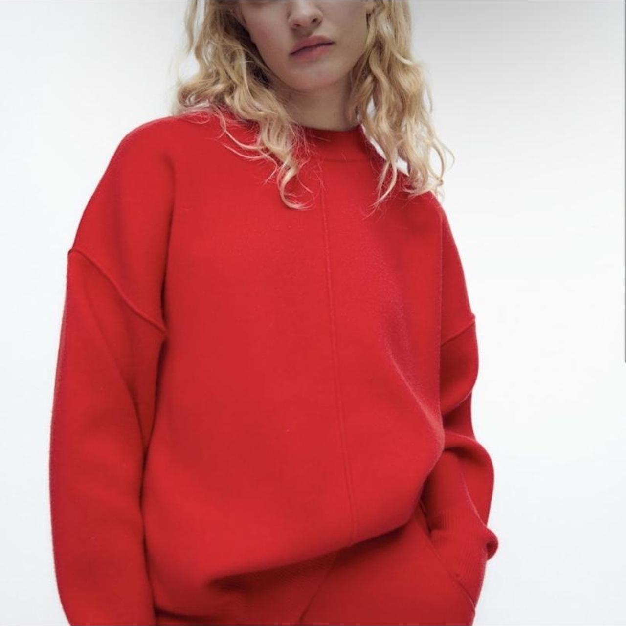 Zara knit sweater with vents. - Depop