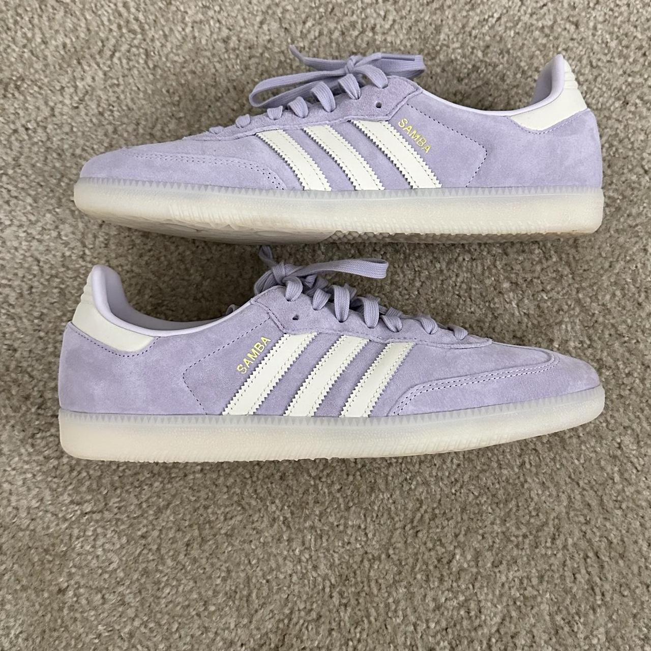 Adidas Samba OG trainers lilac size 11.5 worn once - Depop