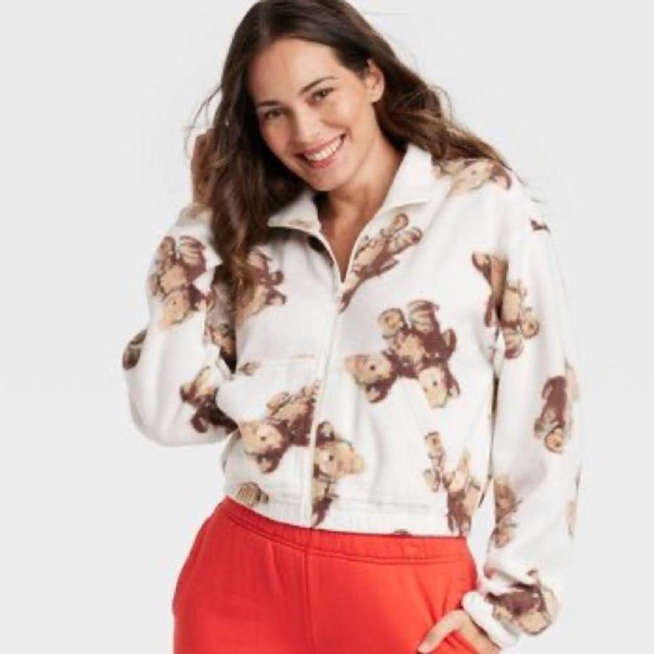 Grayson Threads Teddy Bear Full Zip Sherpa Graphic... - Depop