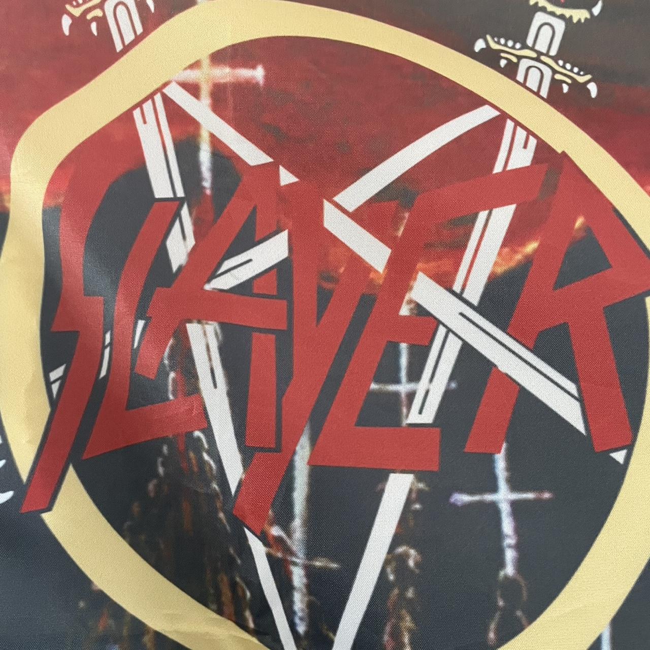 Slayer flag, wall hanging, fabric poster #metalhead... | Depop