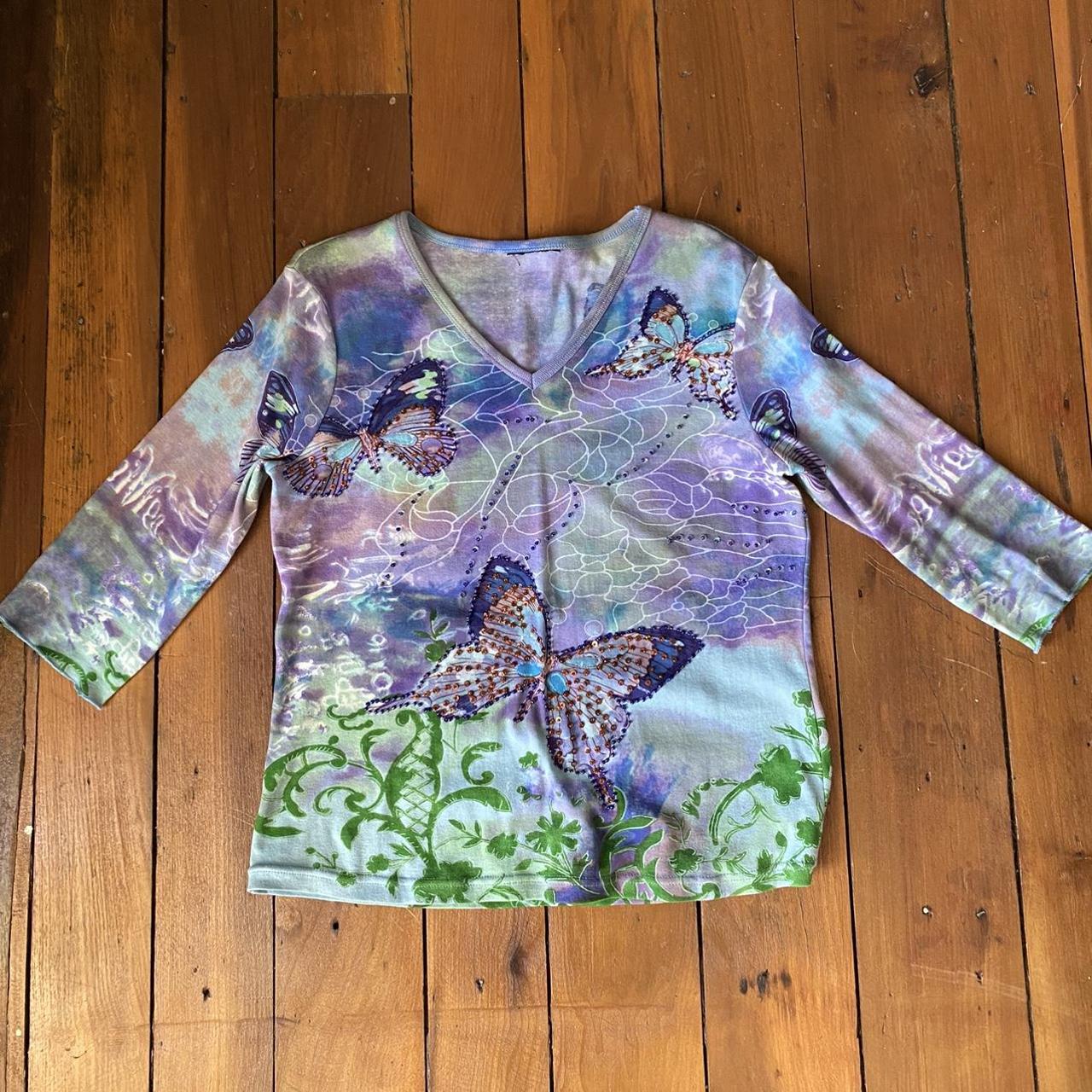 such a cute whimsigoth, fairycore top! sequins and... - Depop