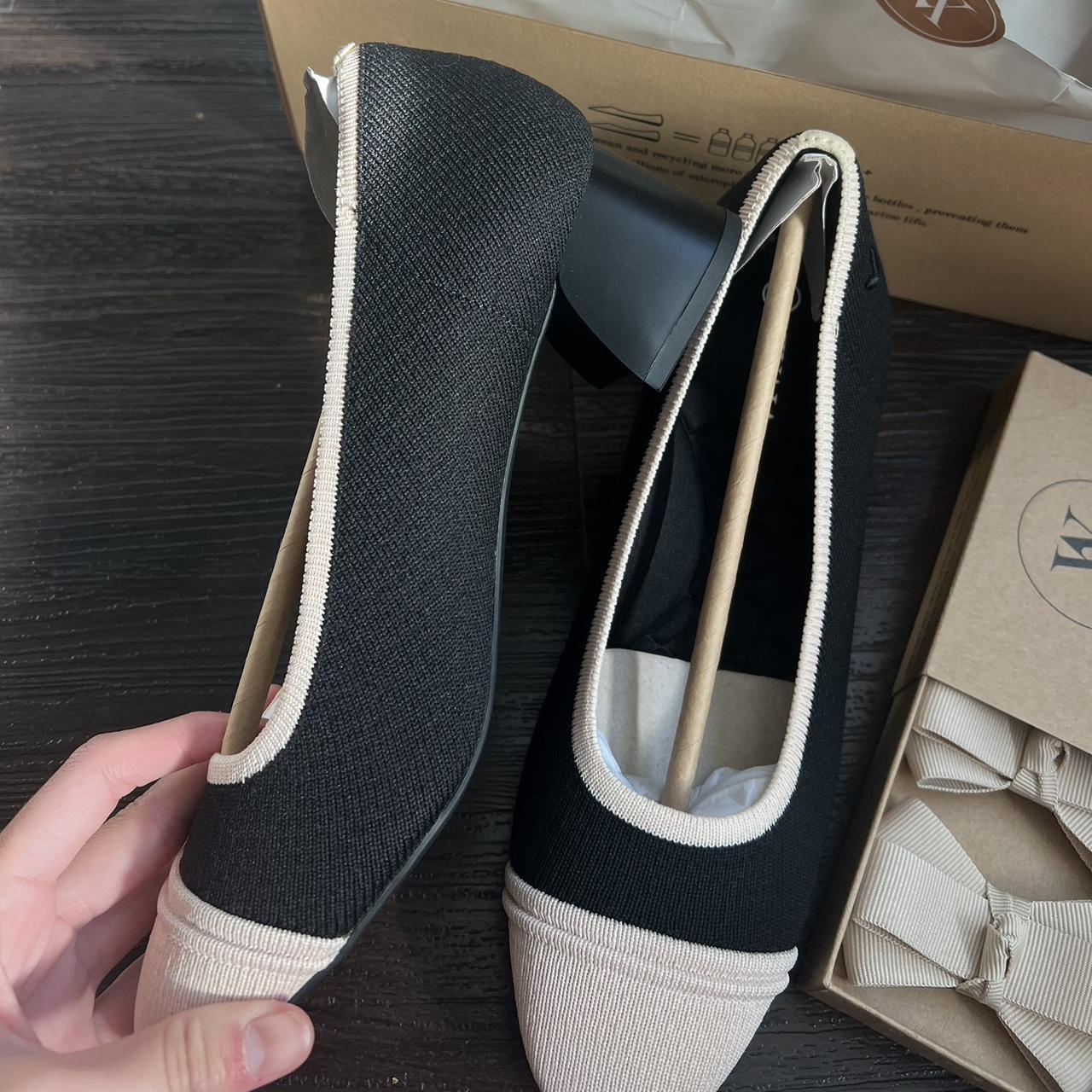 Vivaia heel & removable bows Round toe comfy heel... - Depop