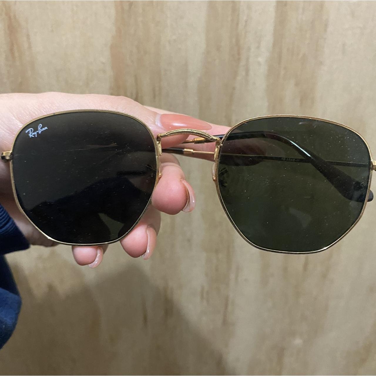 ray ban sunglases - no case - barely worn - no... - Depop