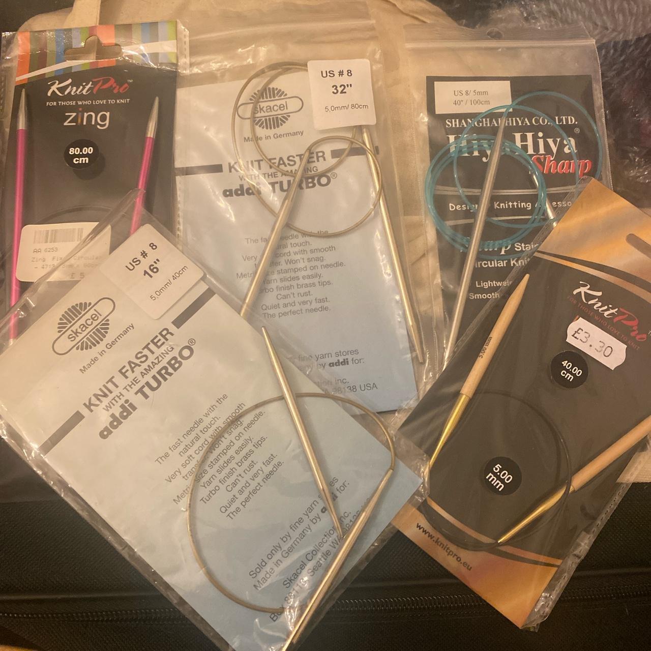 5 sets of circular knitting needles brand new #wool... - Depop