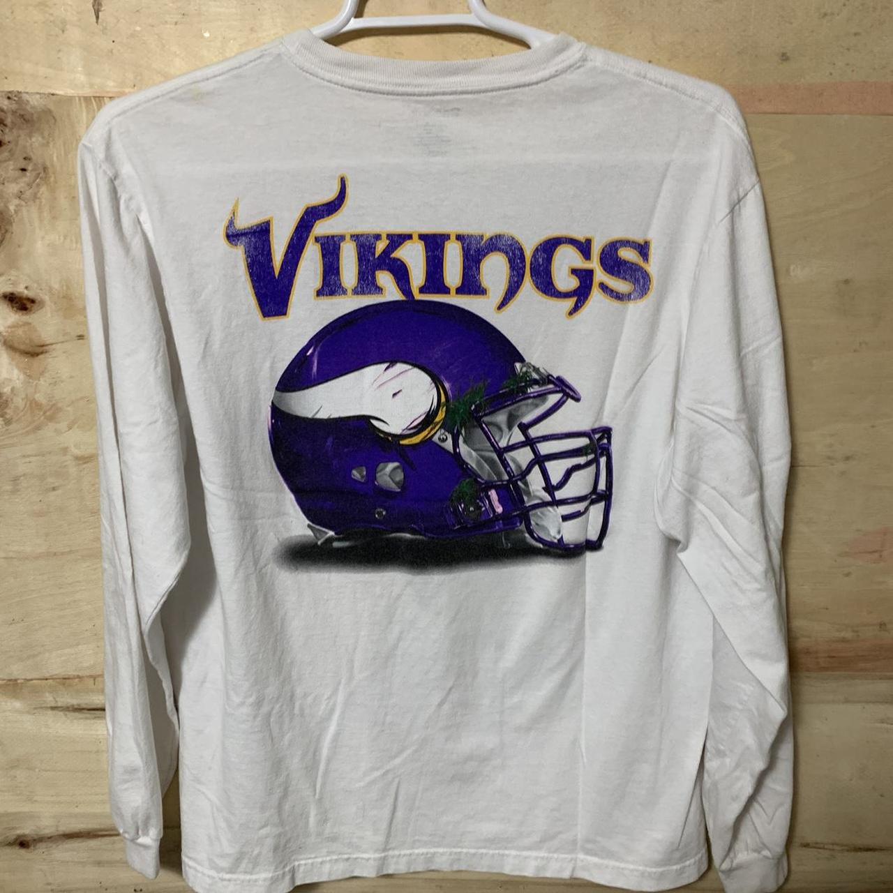 Long Sleeve Minnesota Vikings Reebok Shirt ALL... - Depop