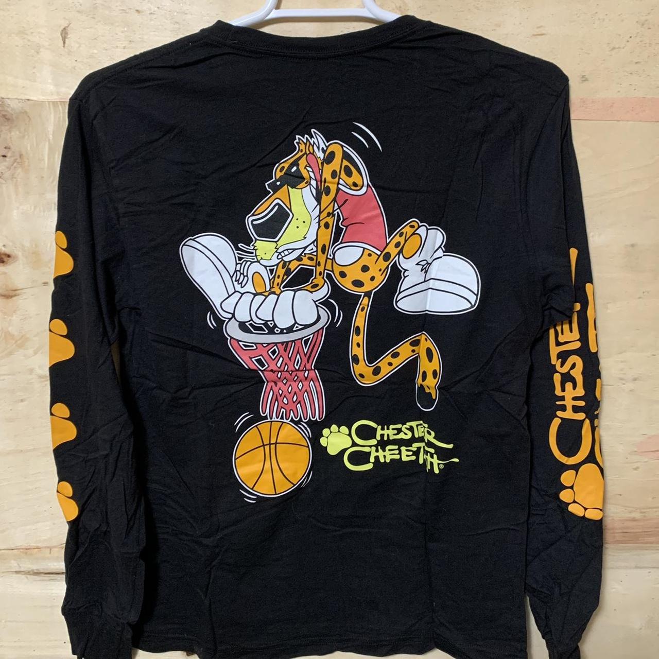 Men's Cheetos Chester Cheetah Slam Dunk Long Sleeve... - Depop