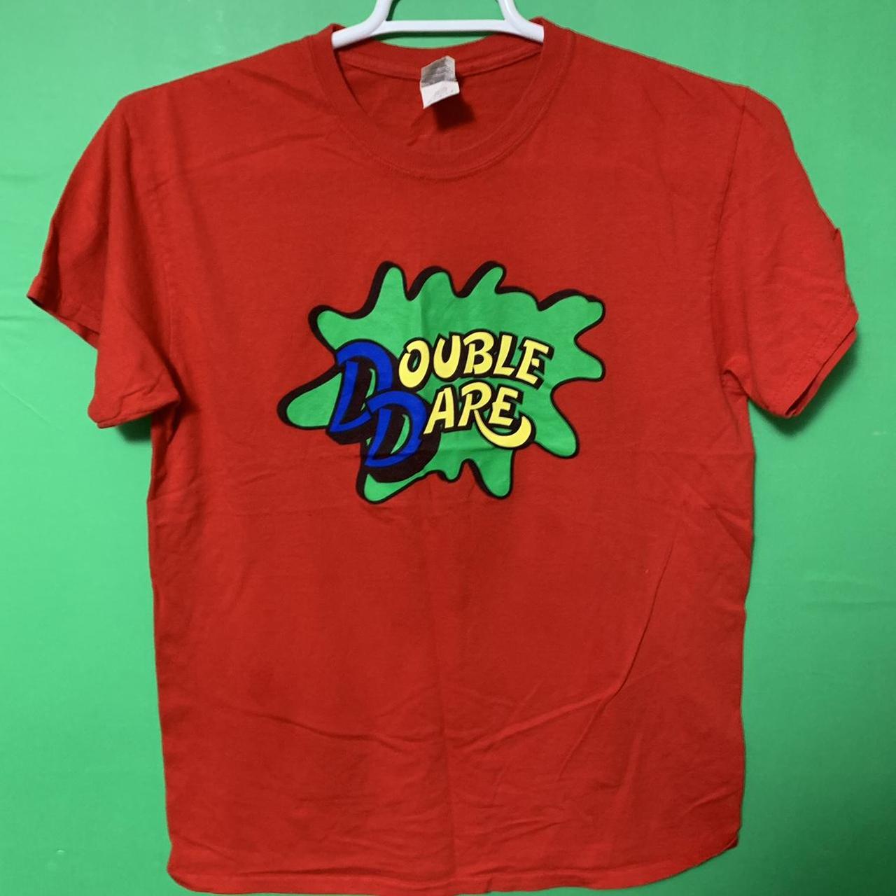 Retro Nickelodeon Game Show Double Dare T-Shirt ALL... - Depop