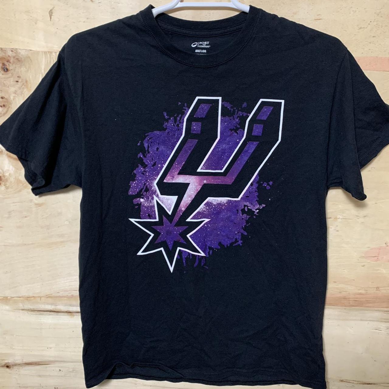 Men's NBA San Antonio Spurs Galaxy Logo T-Shirt ALL... - Depop