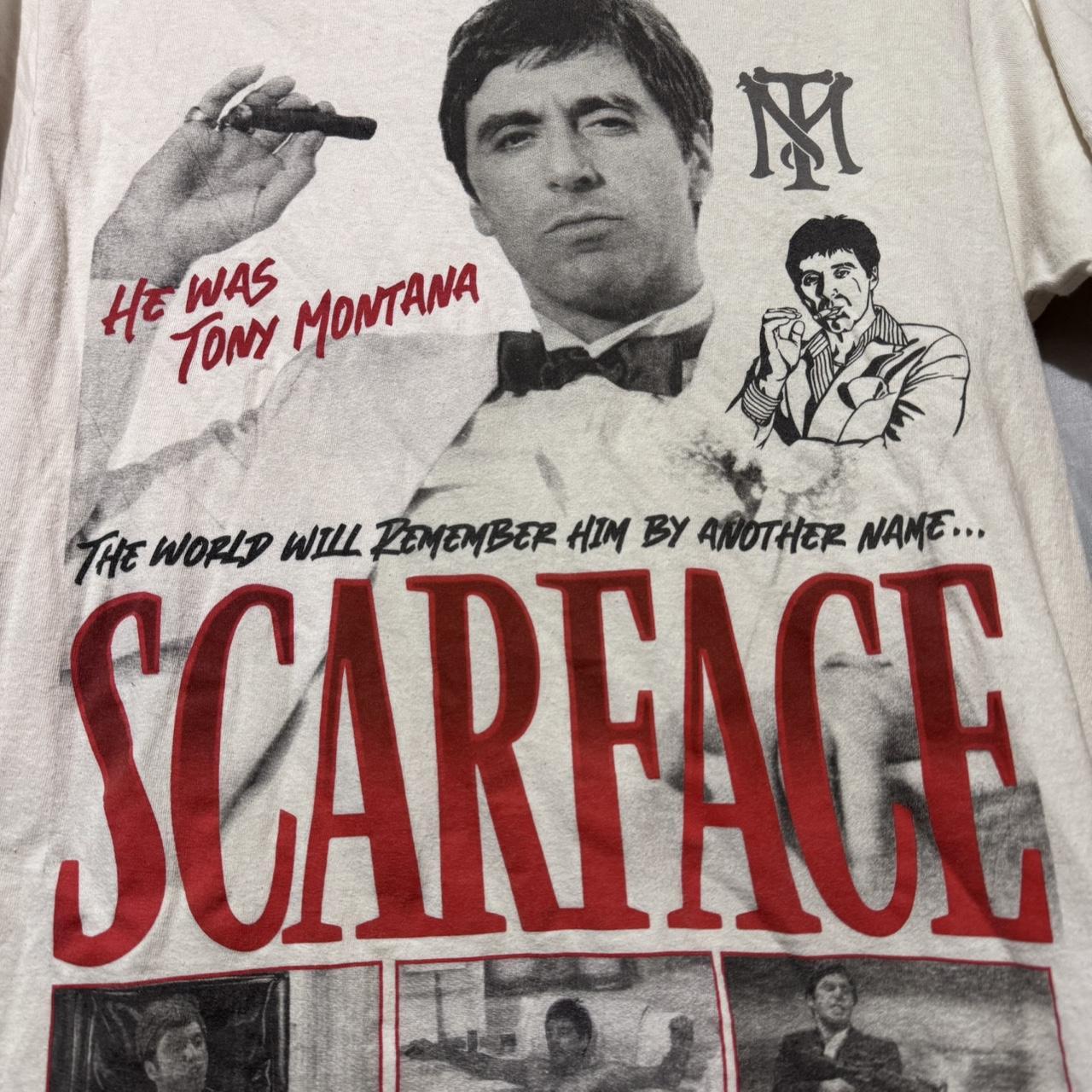 Scarface Tony Montana Al Pacino Graphic T-Shirt ALL... | Depop