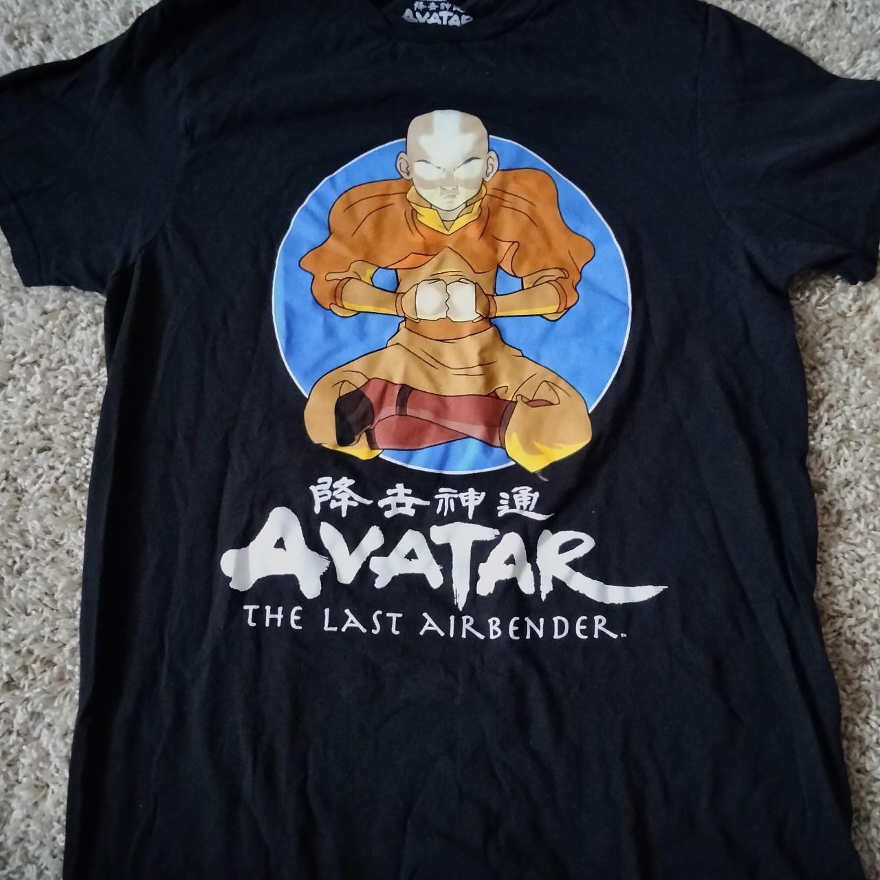 Avatar the Last Airbender T-shirt, Black, size... - Depop