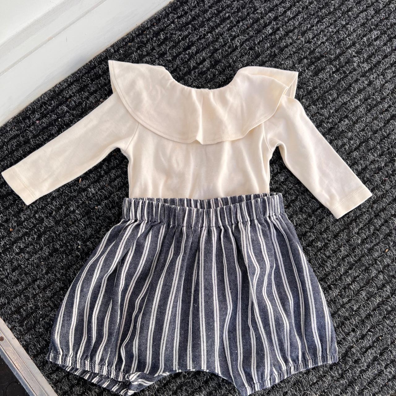 Donsje bloomers & frilled collar vest. Bought from... - Depop