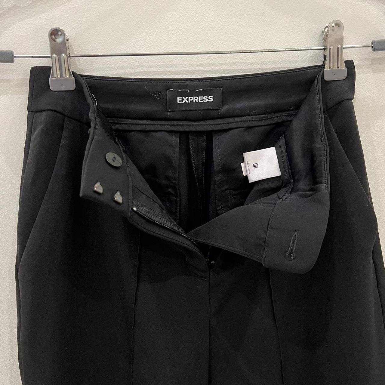 Express - black trousers/slacks Size 0R Waist:... - Depop