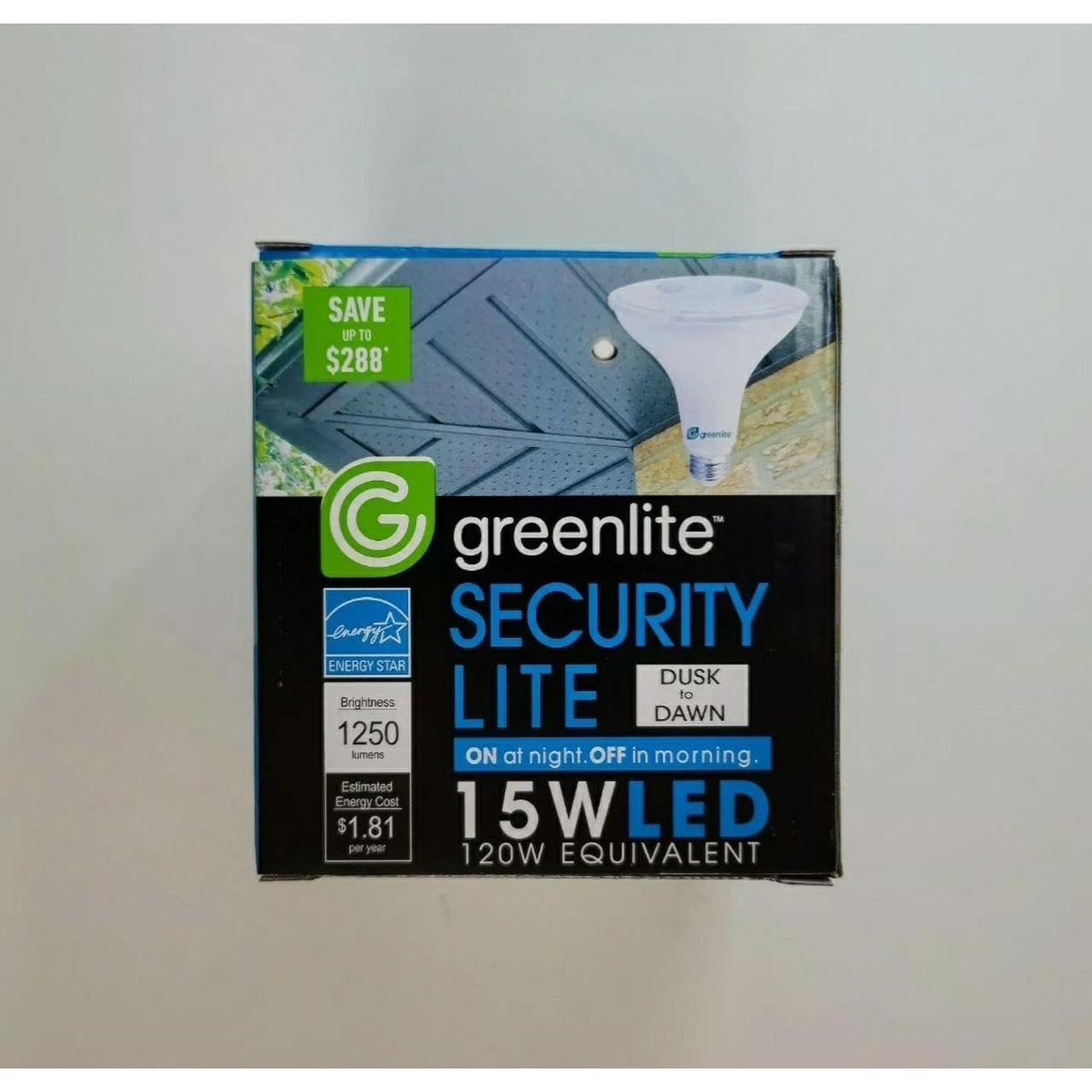 Greenlite LED Security Flood Light Bulb works Dusk... - Depop