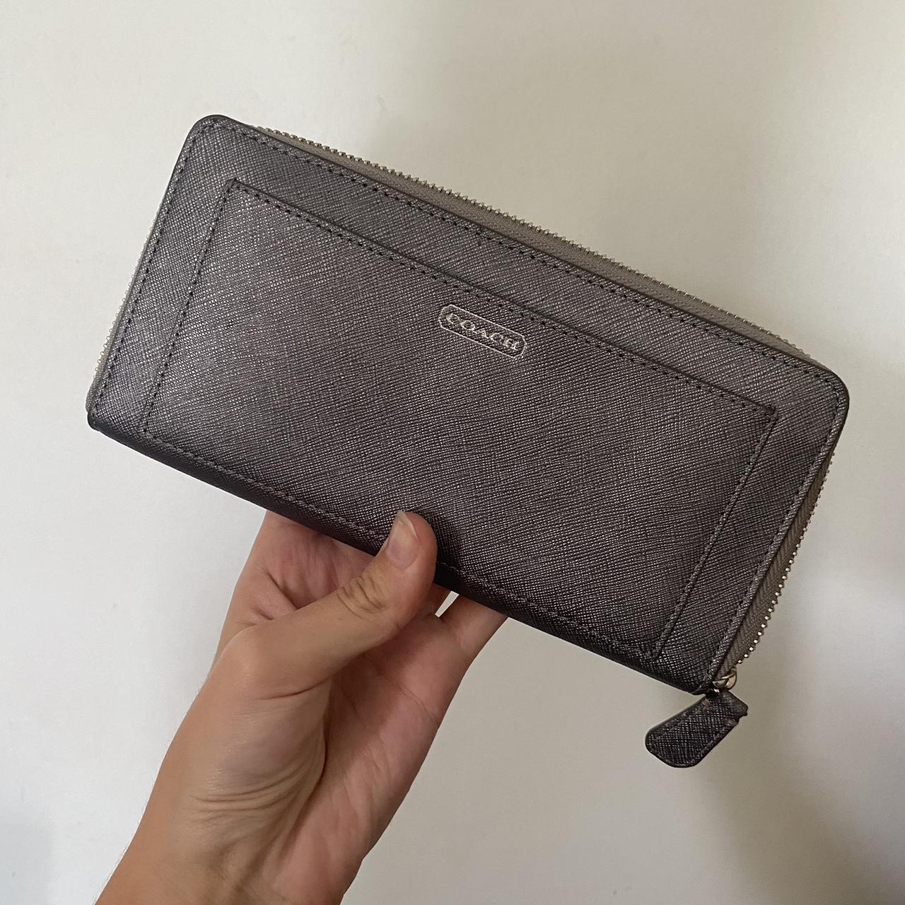 Coach grey wallet. In amazing condition may have a... - Depop