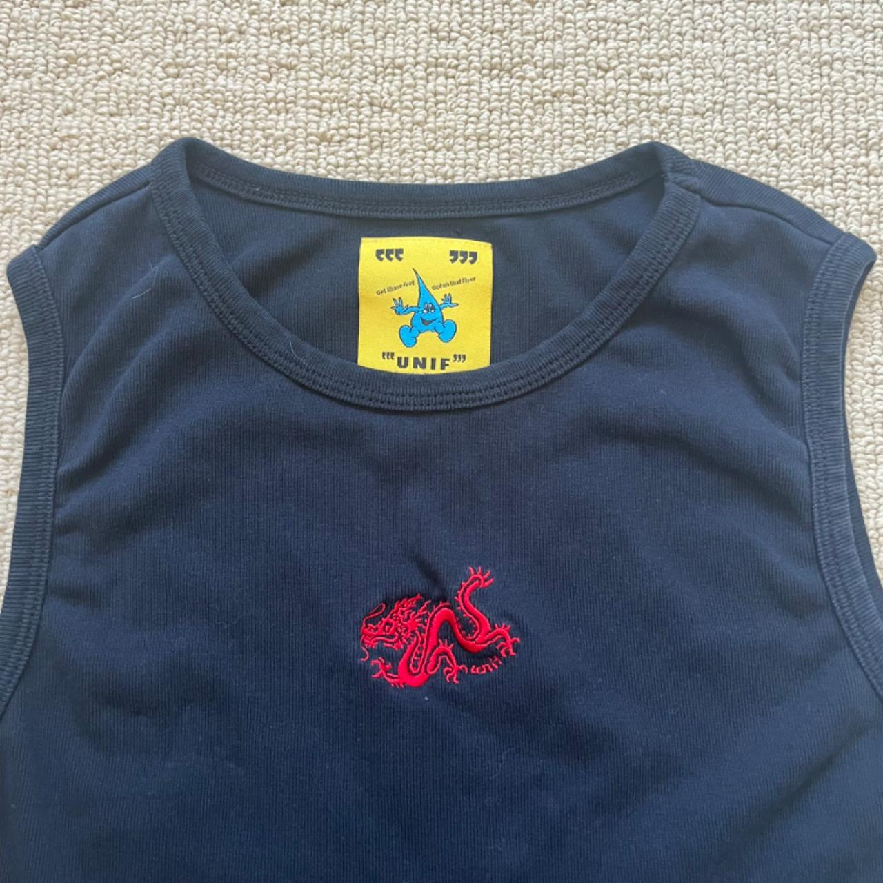 black UNIF baby tank - great condition - size M,... - Depop