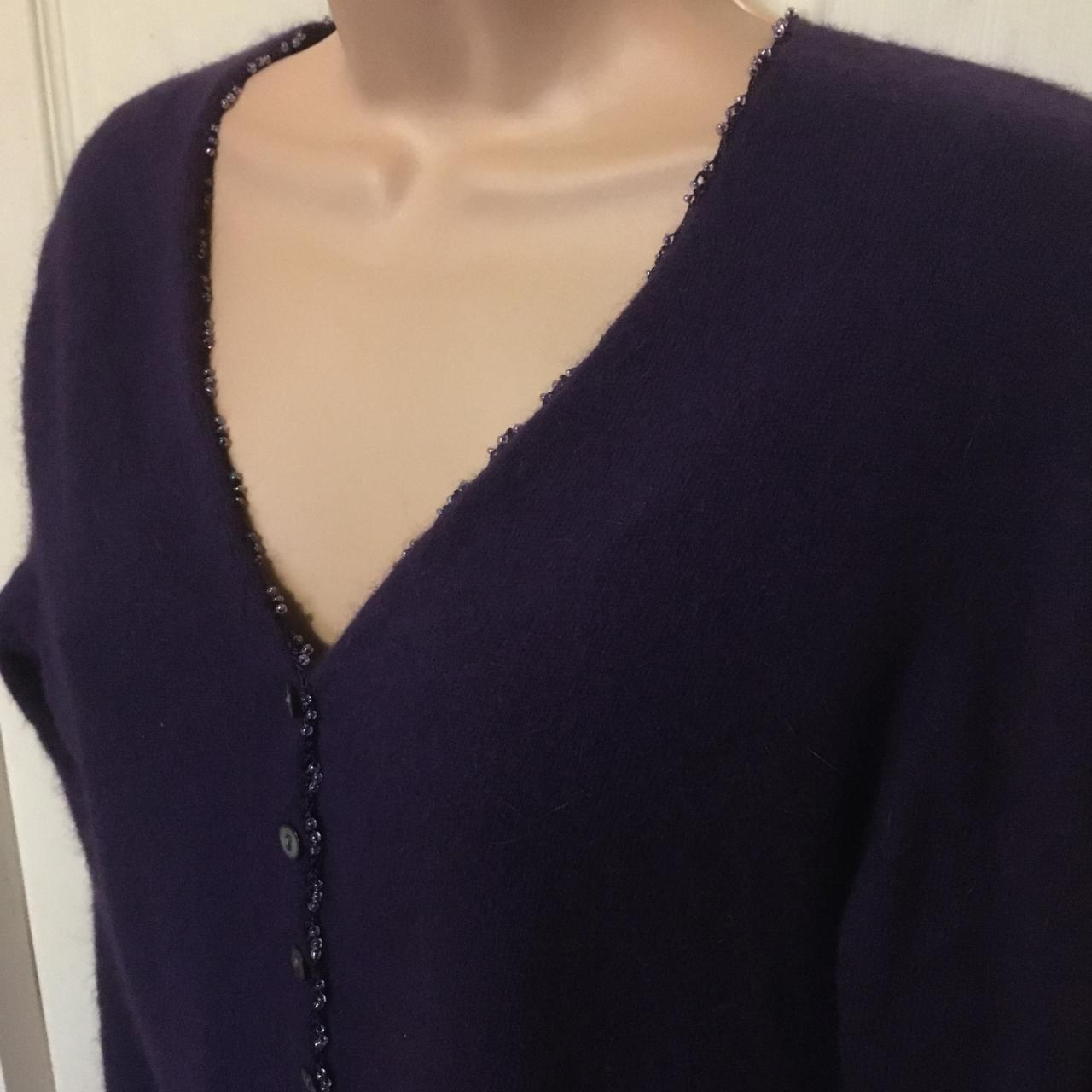 Gorgeous Monsoon Purple Lambswool/Angora Blend... - Depop
